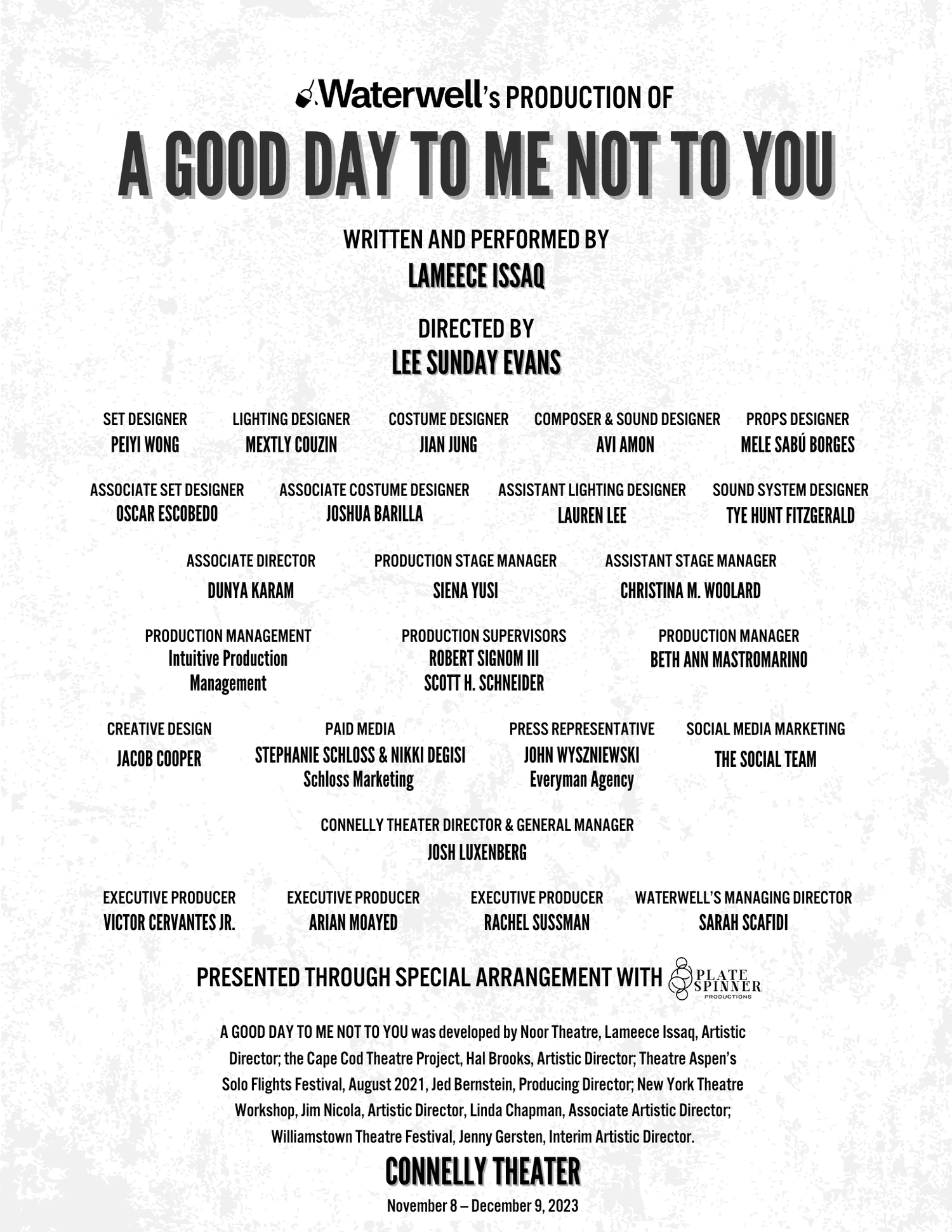 A GOOD DAY Program — WATERWELL