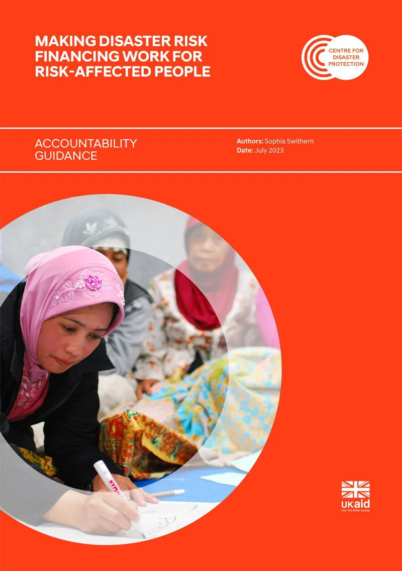 Making Disaster Risk Financing Work For Risk-Affected People — Centre ...