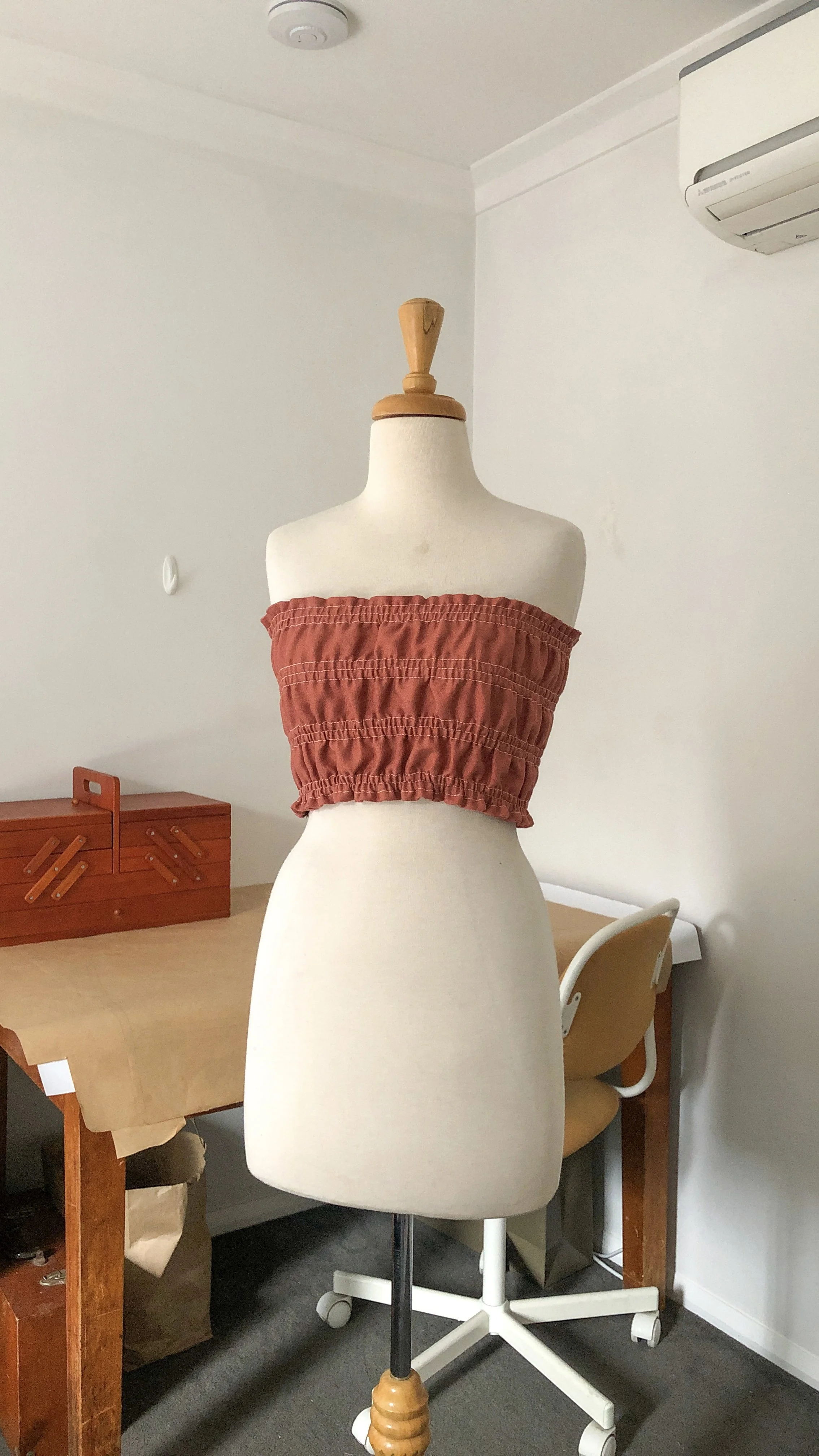 DIY elasticated bandeau top tutorial — Georgia's Portfolio