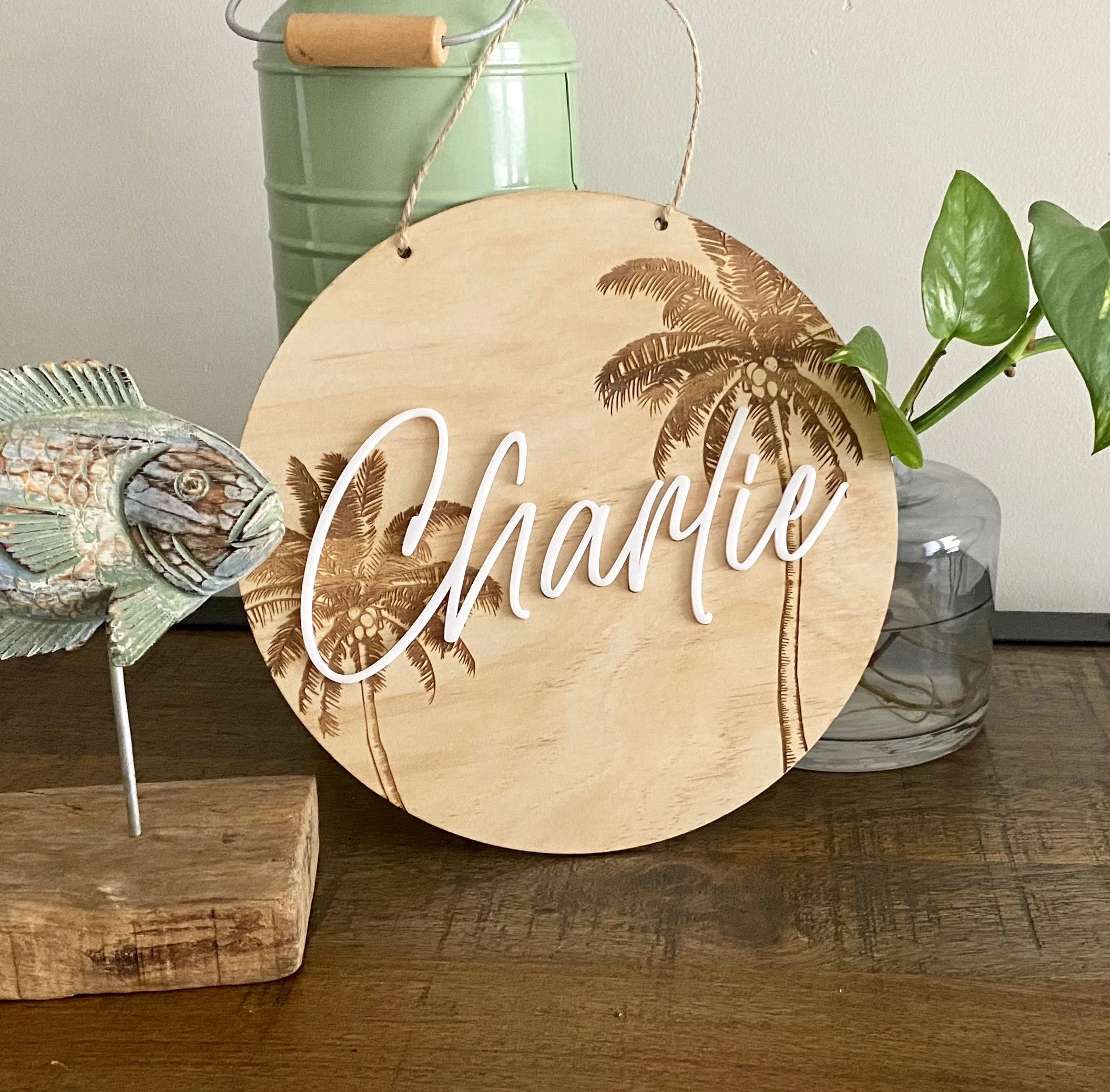 Ladybug Name Sign — Skera