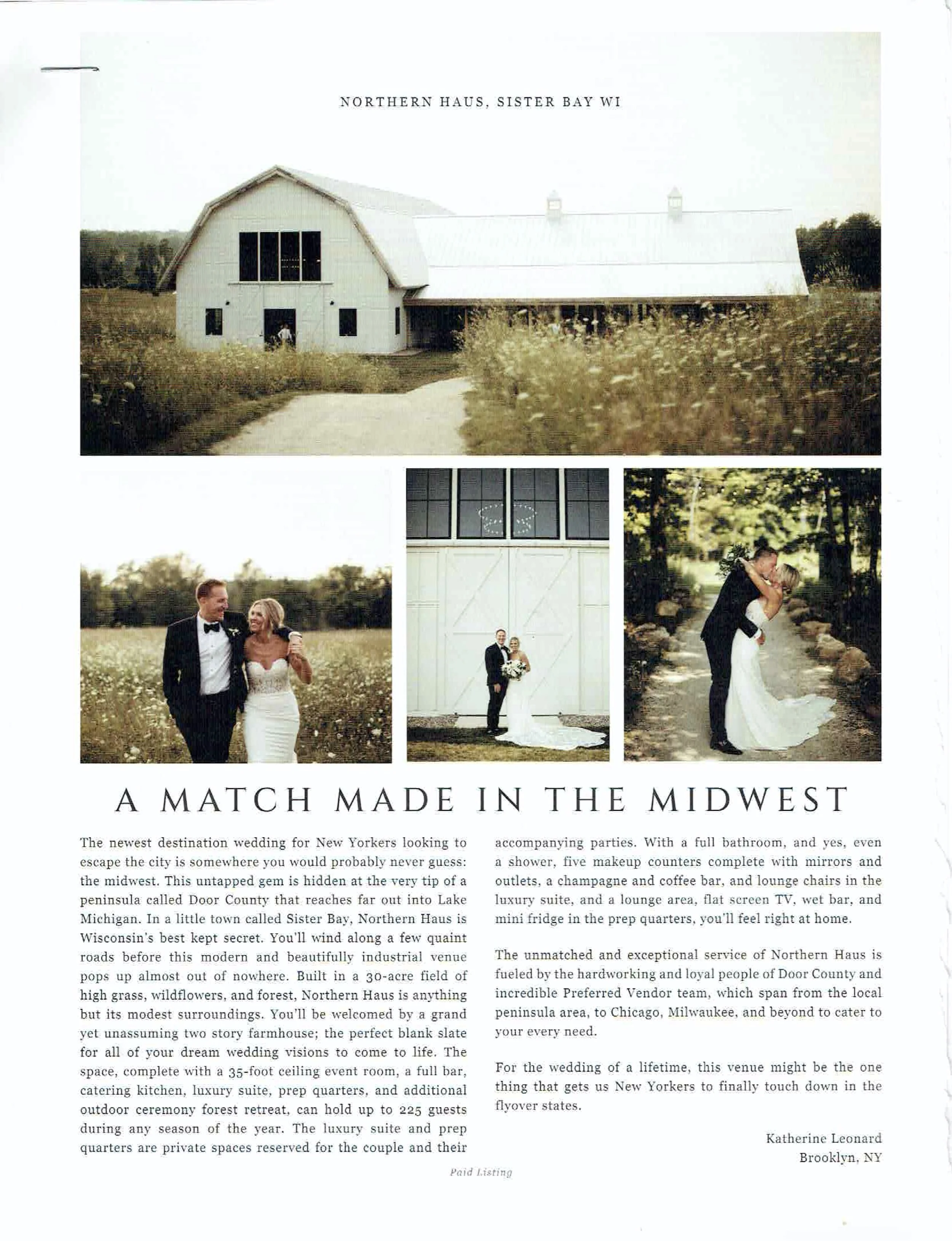 A Match Made in the Midwest — Katherine (Kat) Leonard