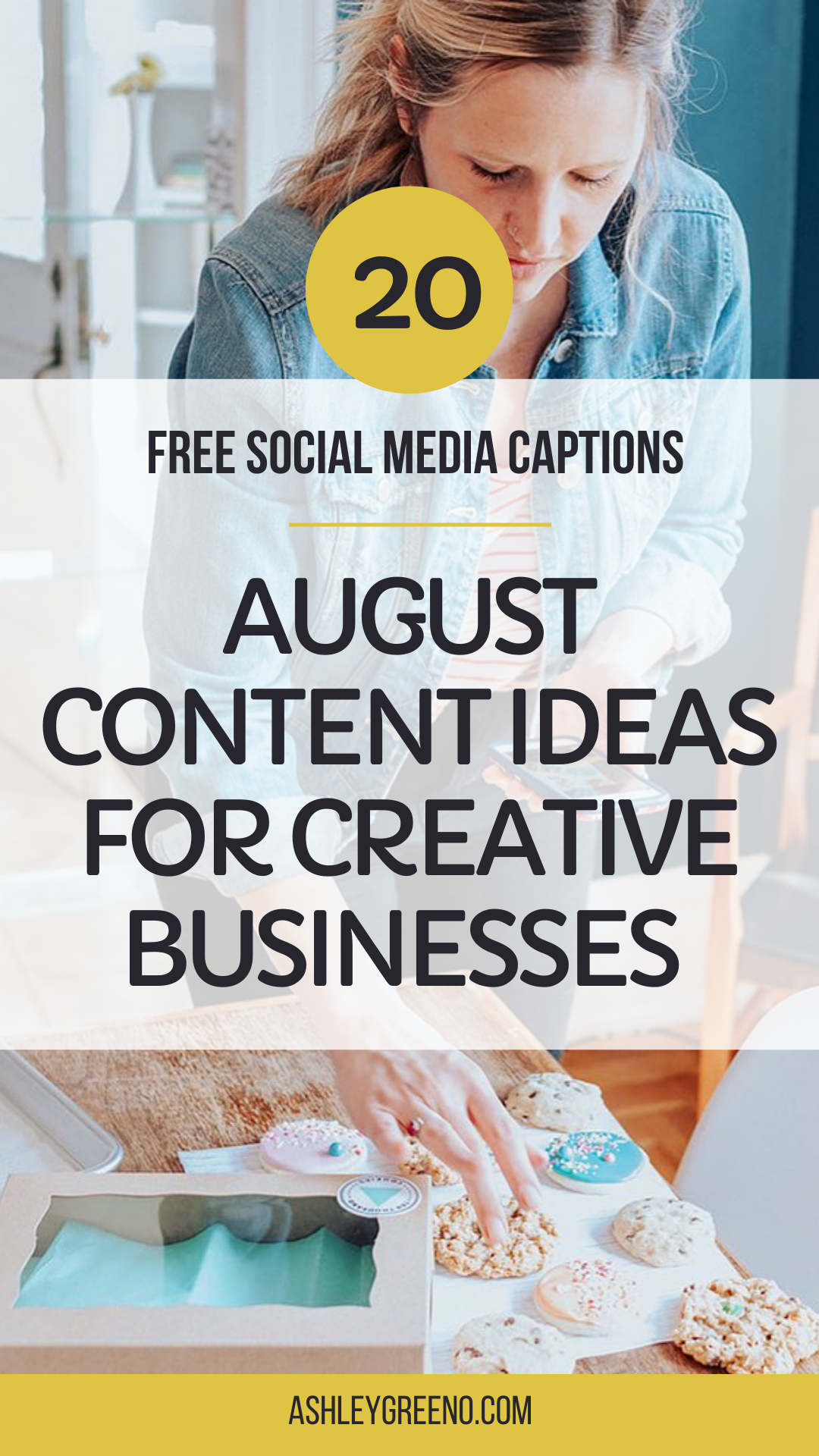 August Content Ideas for Bakers, Makers and Creatives — Ashley Greeno ...