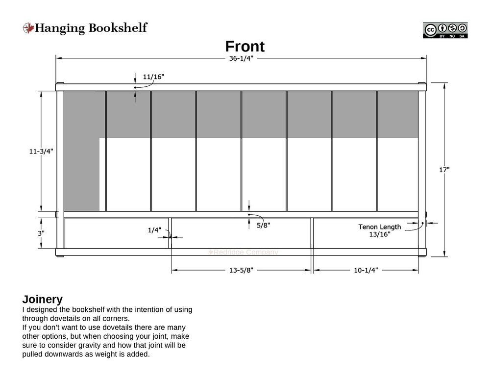 Hanging Bookshelf — Redridge Company