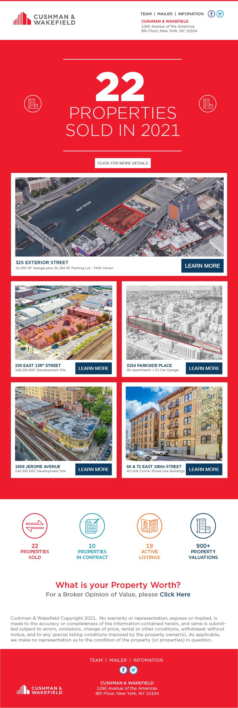 Cushman & Wakefield: E-mail Mailer — John Fishlock Design