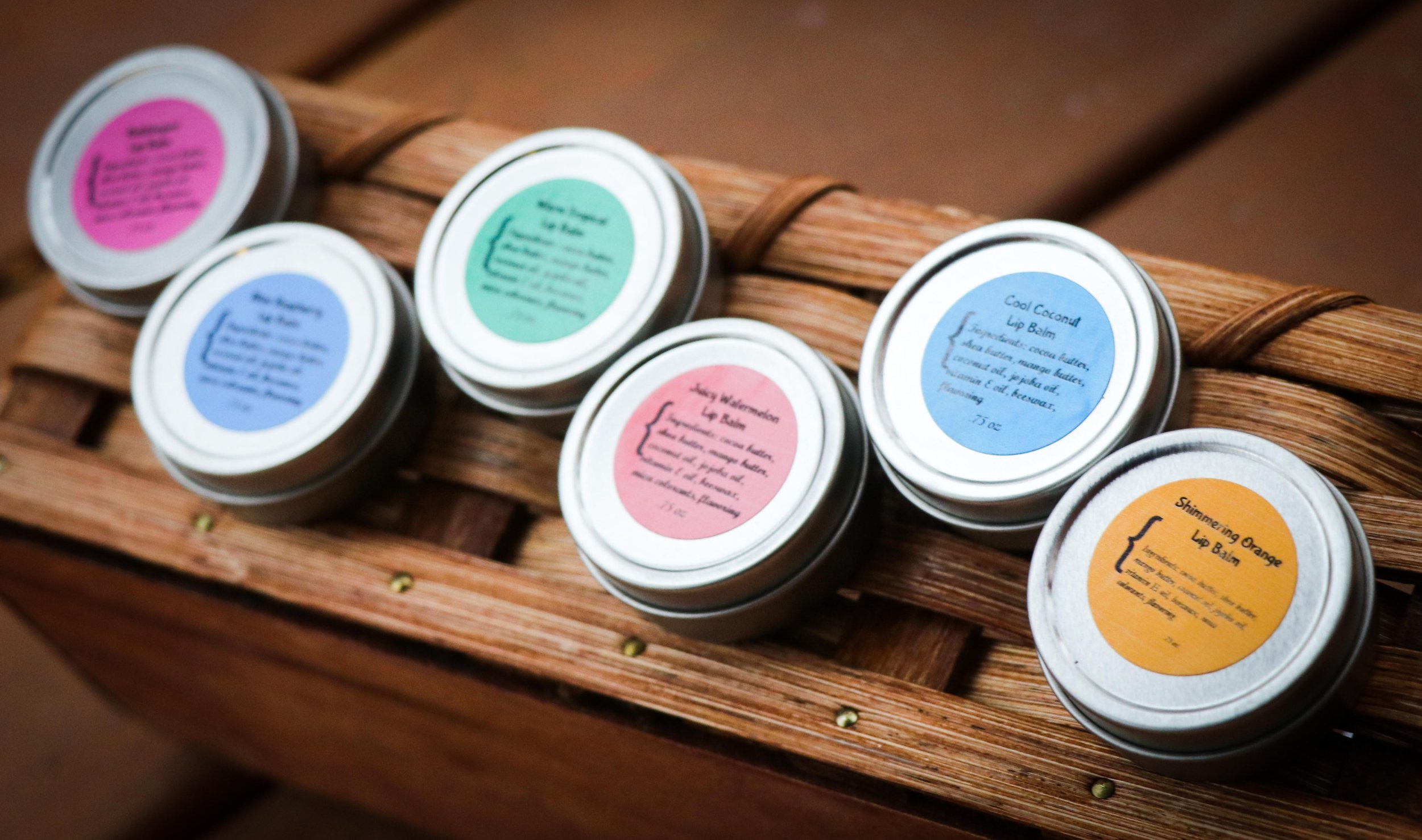 Tin Lip Balm Containers