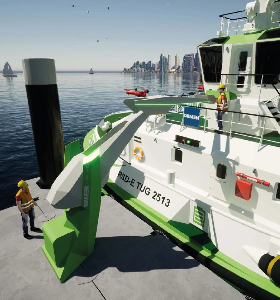 Damen’s Sparky - their first full electric tug — Sustainable Ships