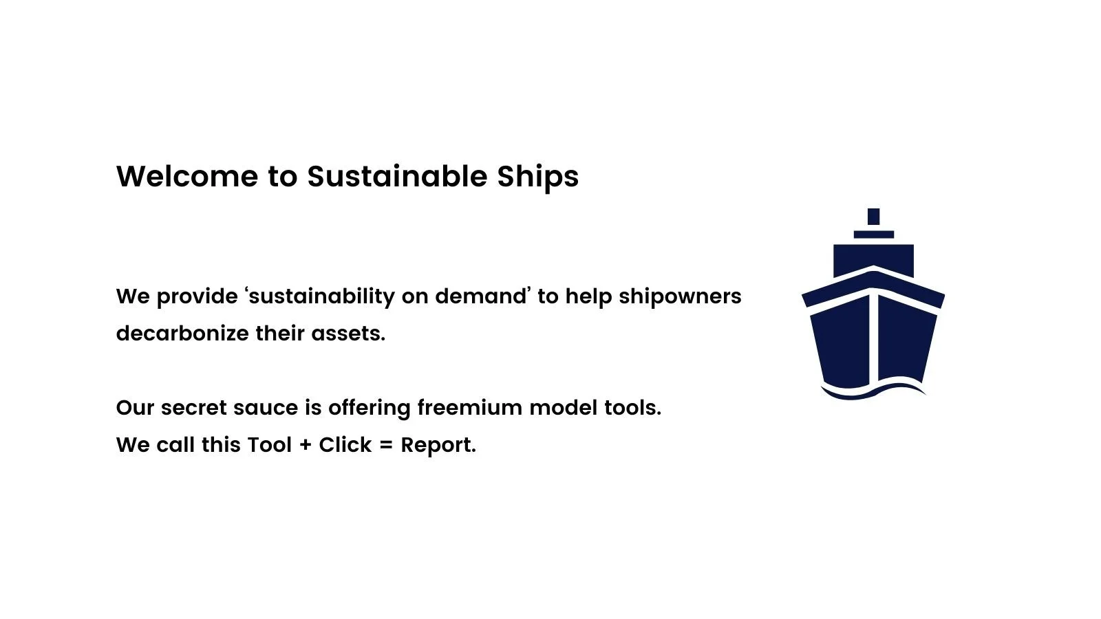 Sustainable Ships Extended Version — Sustainable Ships