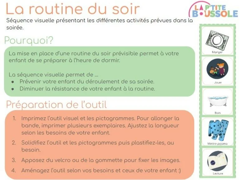 La p'tite boussole — Outils visuels pour faciliter le quotidien