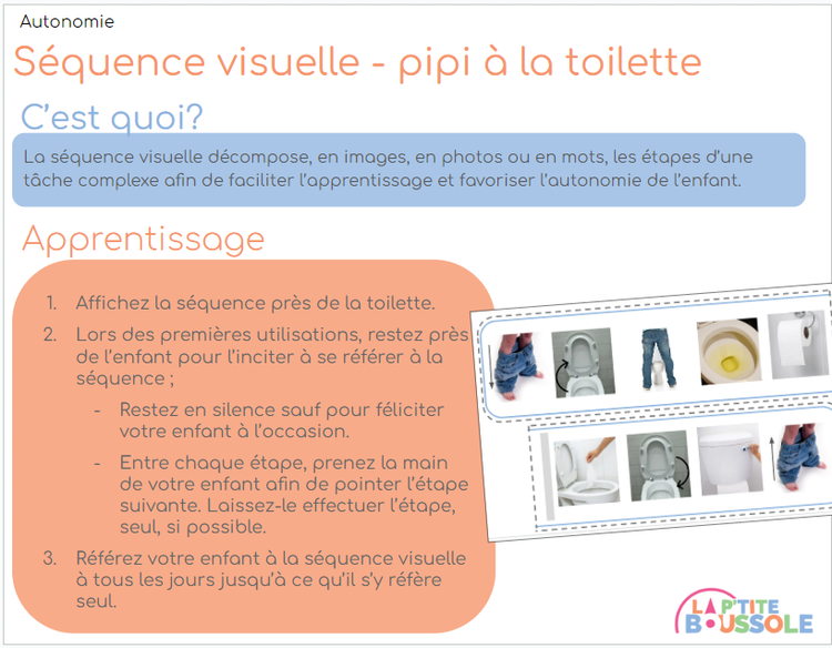 La p'tite boussole — Apprentissage à la propreté