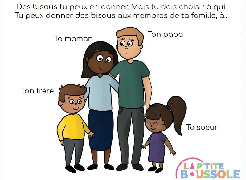 La p'tite boussole — Histoire : Les bisous