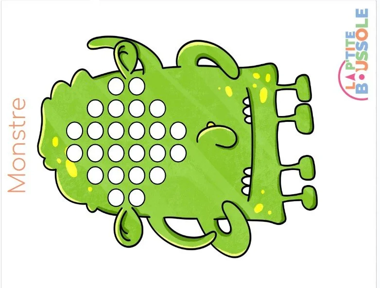La p'tite boussole — Jeu mathématiques - Les monstres