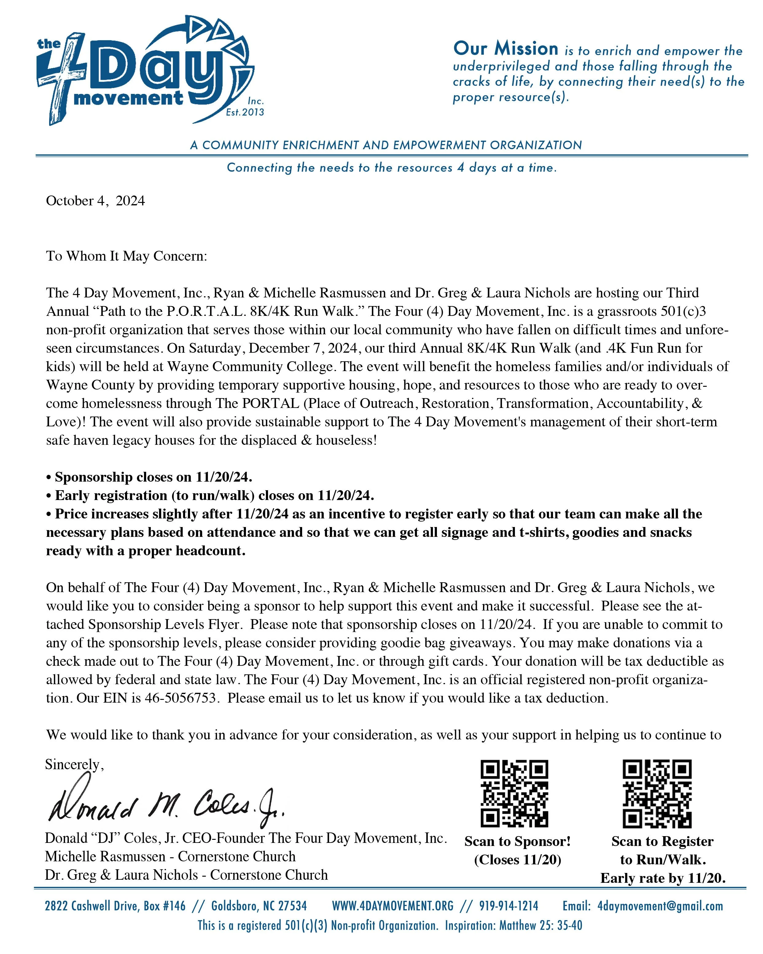 Events — 4 Day Movement