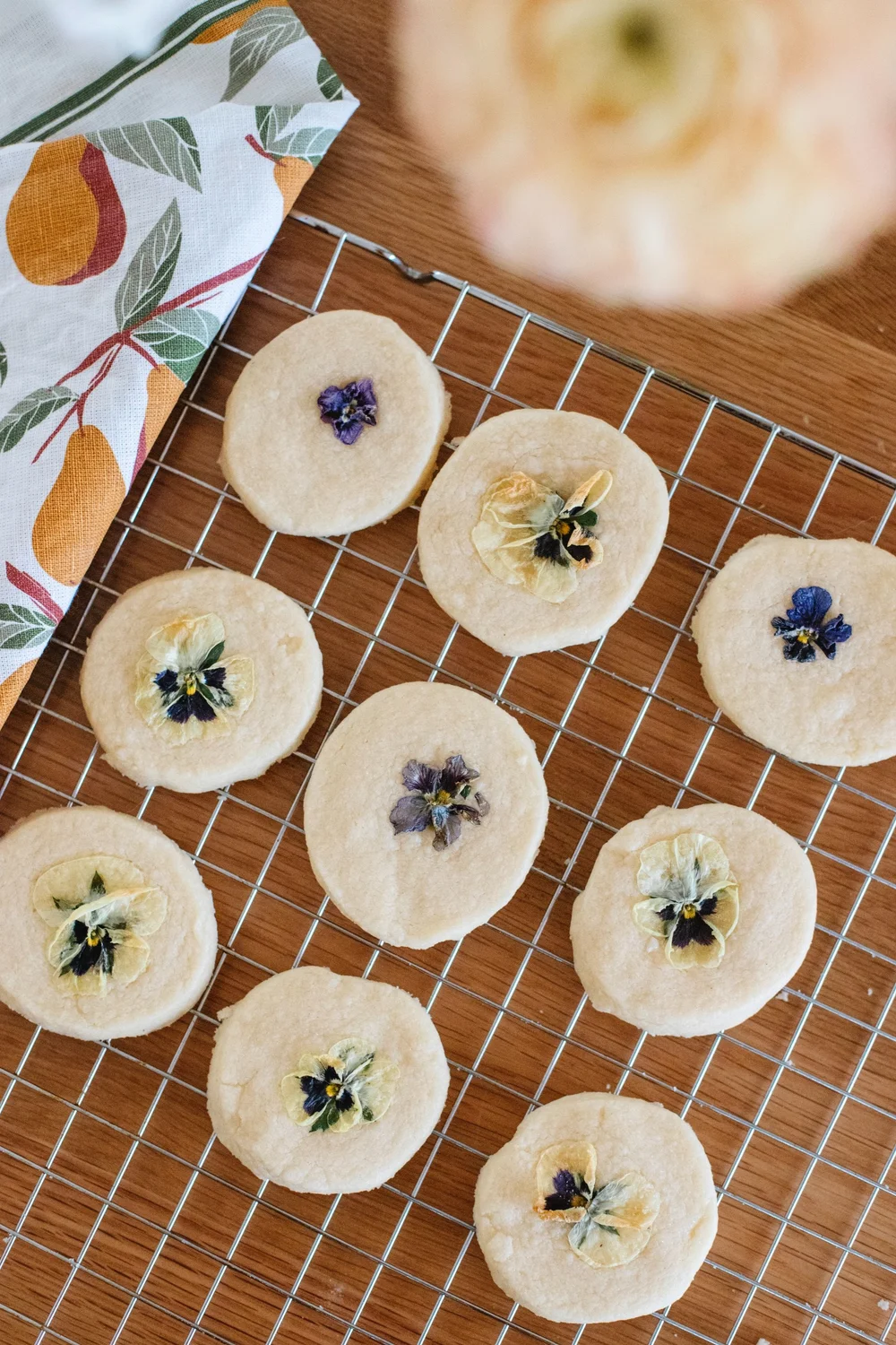 Edible Pansy Shortbread Cookies — The Purposeful You · Garden ...