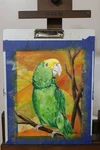 How I Painted the Cutest Double Yellow Headed Amazon: Arlo — Lauren ...
