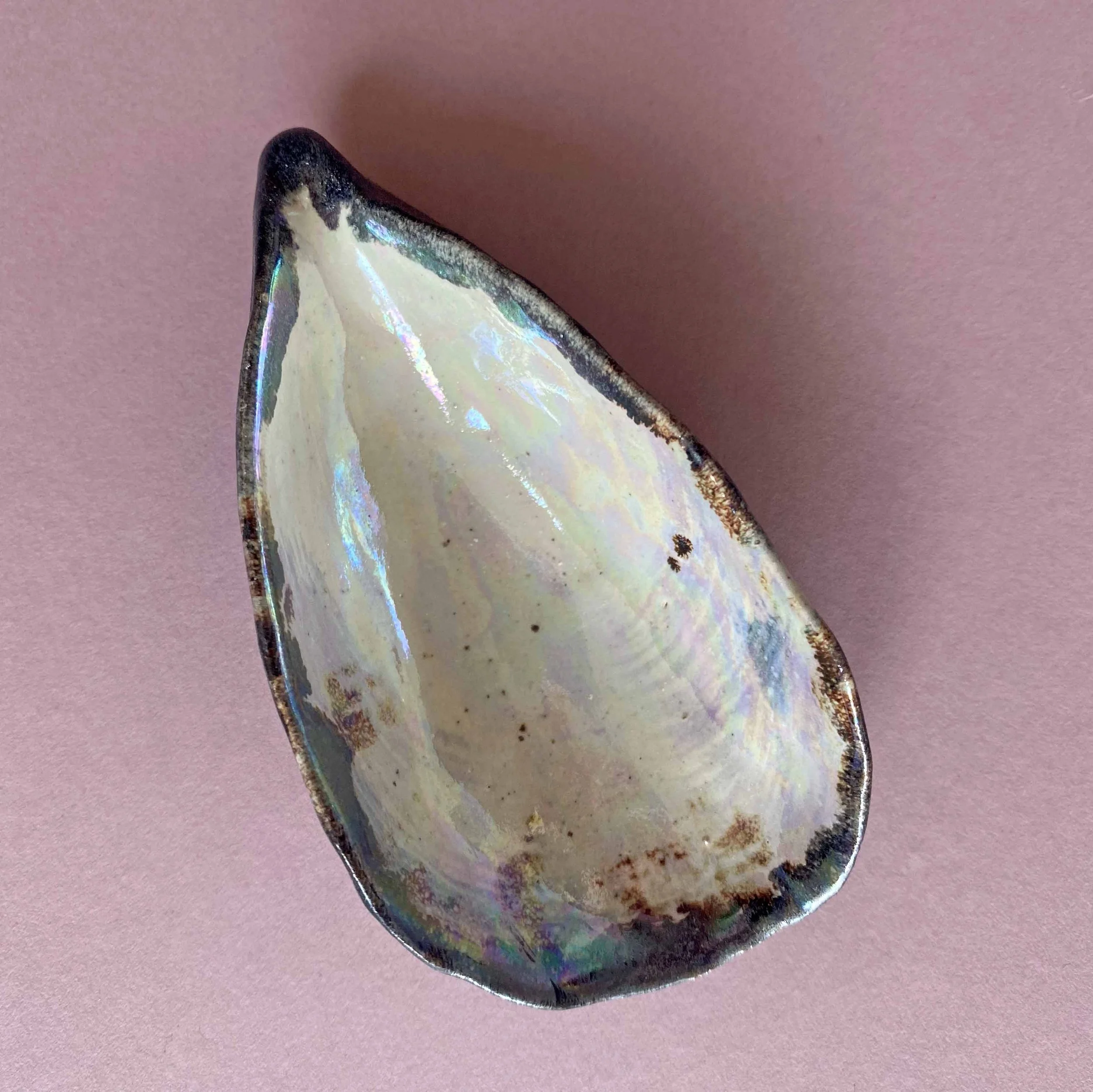 Oyster Shell Pinch Pot Pair — Minnie-Mae Studio
