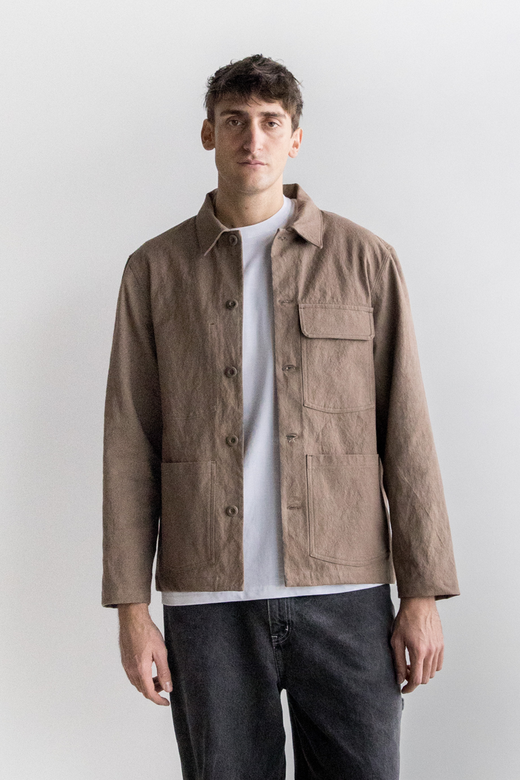 WORK COAT - WASHED NAVY — Saturday Project