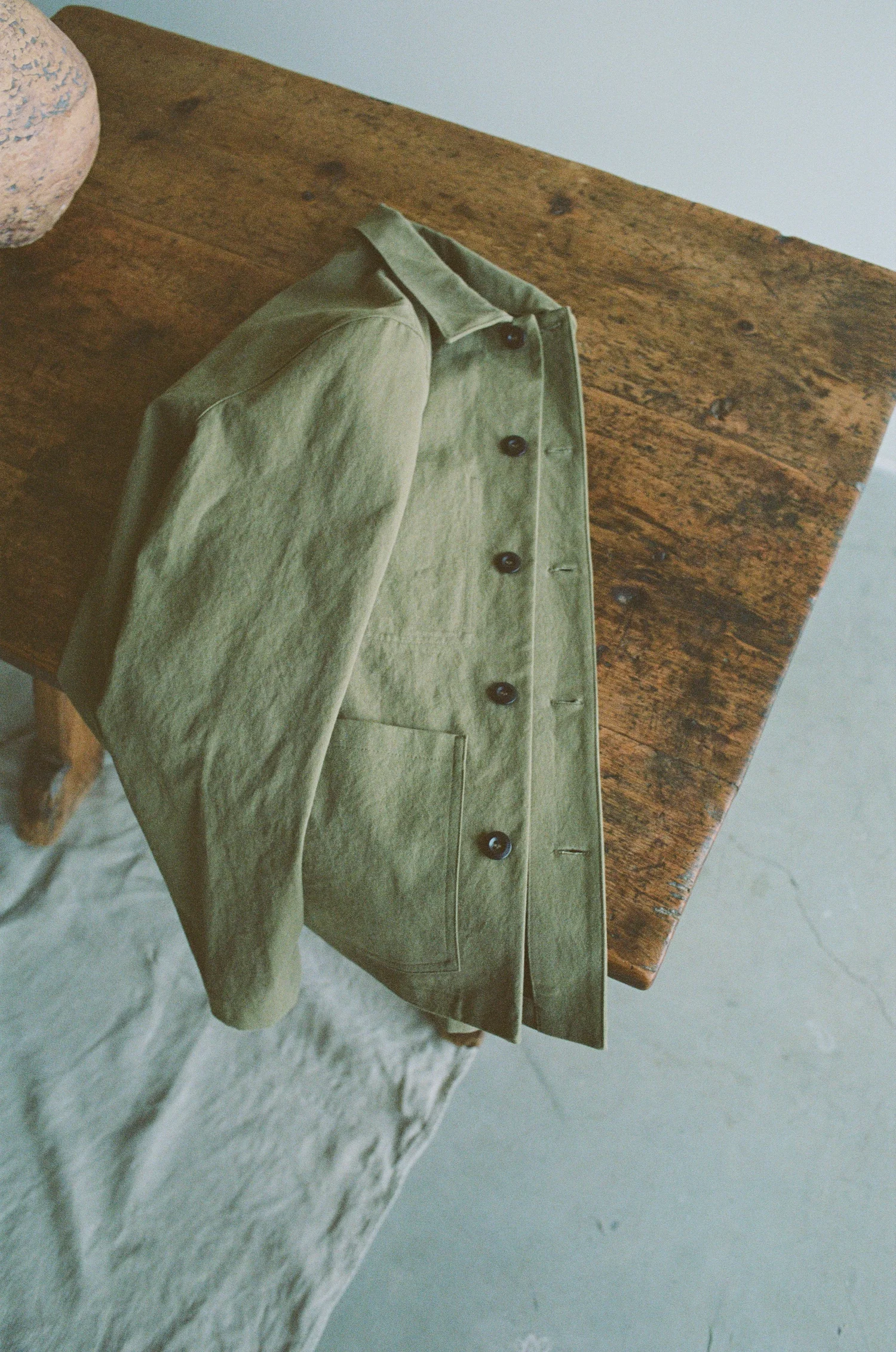 WORK COAT - WASHED NAVY — Saturday Project