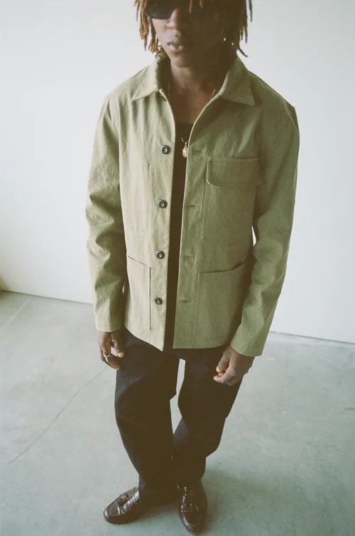 WORK COAT - WASHED NAVY — Saturday Project