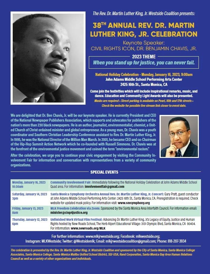 38TH ANNUAL REV. DR. MARTIN LUTHER KING, JR. CELEBRATION Keynote ...