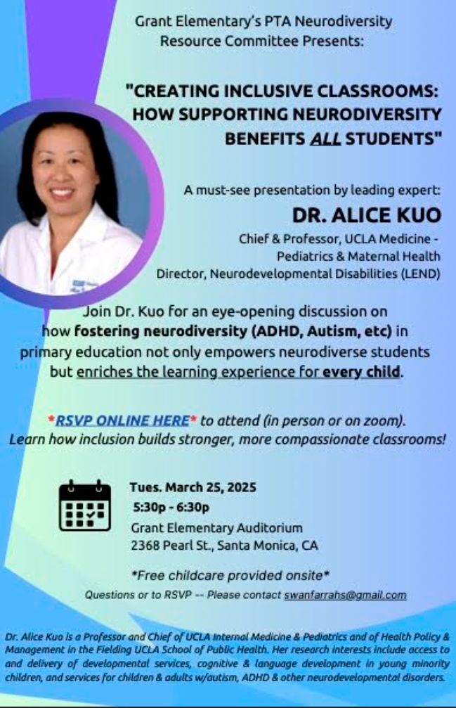 Parent Ed Night at Grant Elementary: Creating Inclusive Classrooms ...