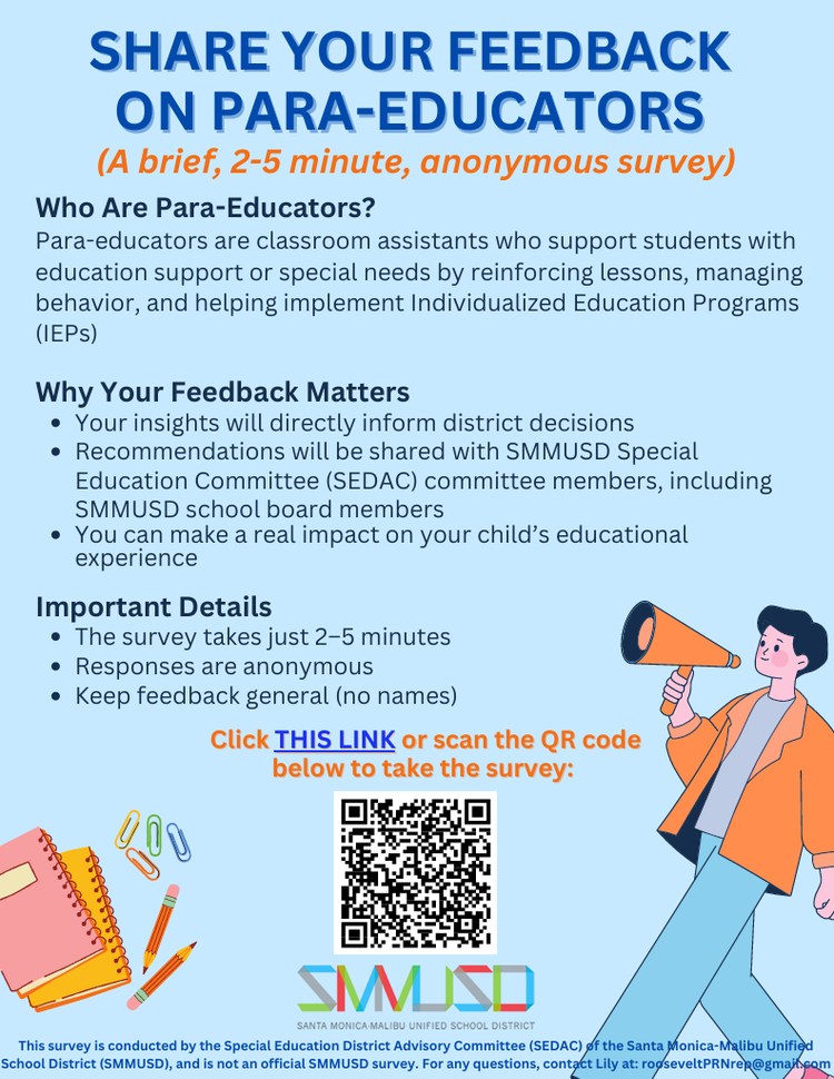 Share Your Feedback on Para-Educators — Franklin PTA