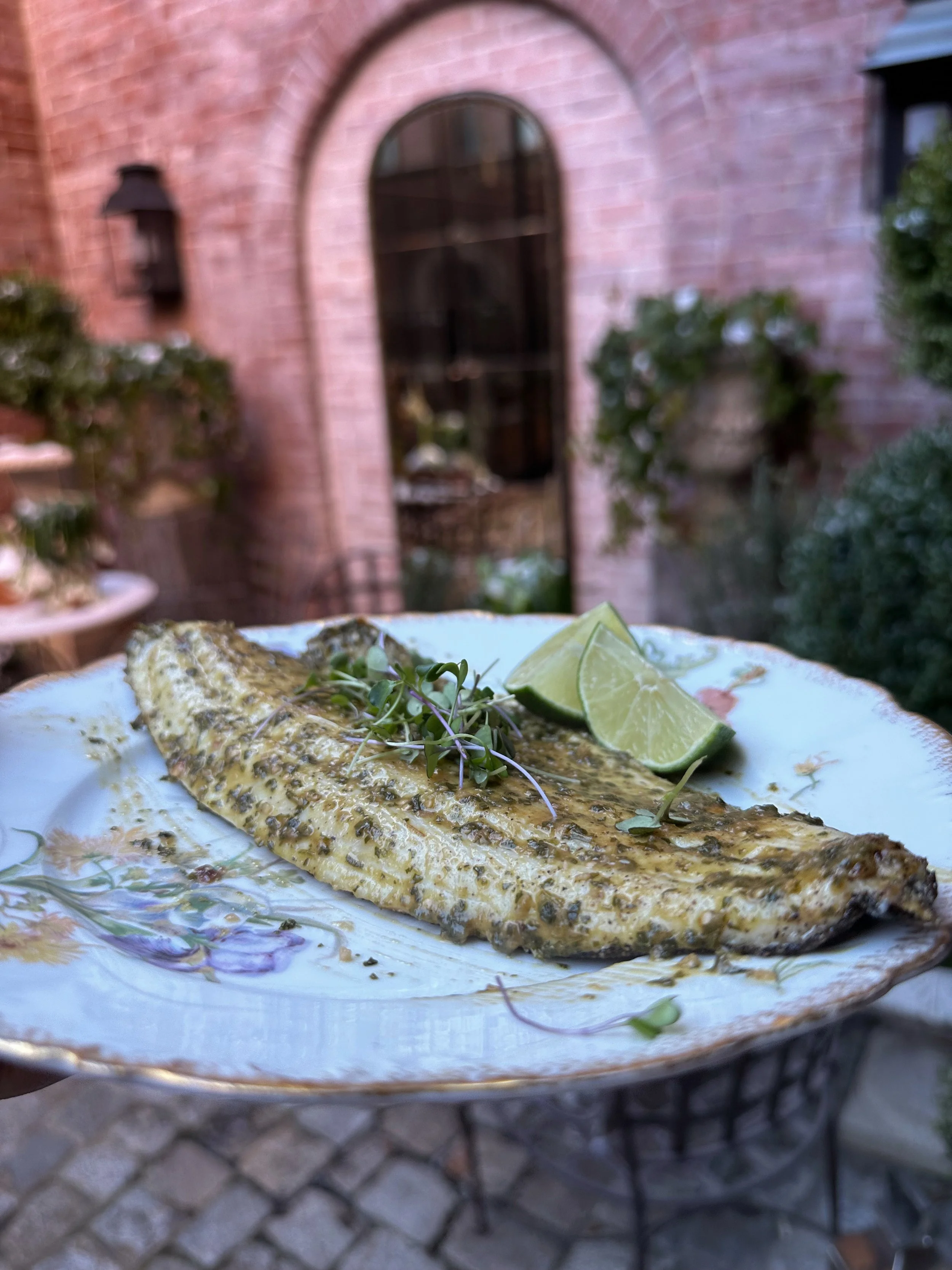 pan fried fish with tomatillo salsa verde — HANDMETHEFORK