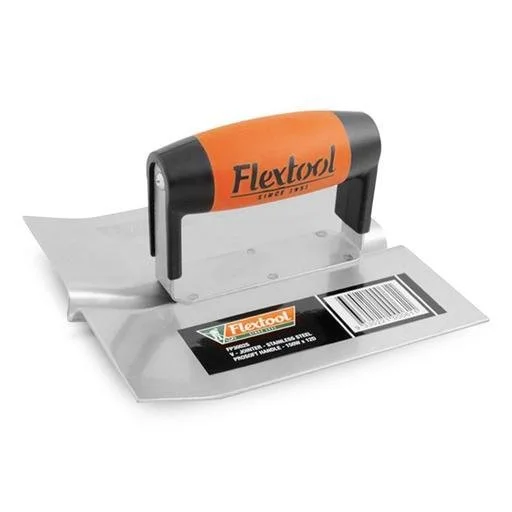 Flextool 150mm x 75mm Cast Vee Jointer Trowel ProSoft Handle — JC ...