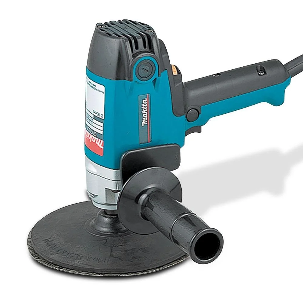 Makita 180mm (7") Disc Sander-Variable speed disc sander with soft ...