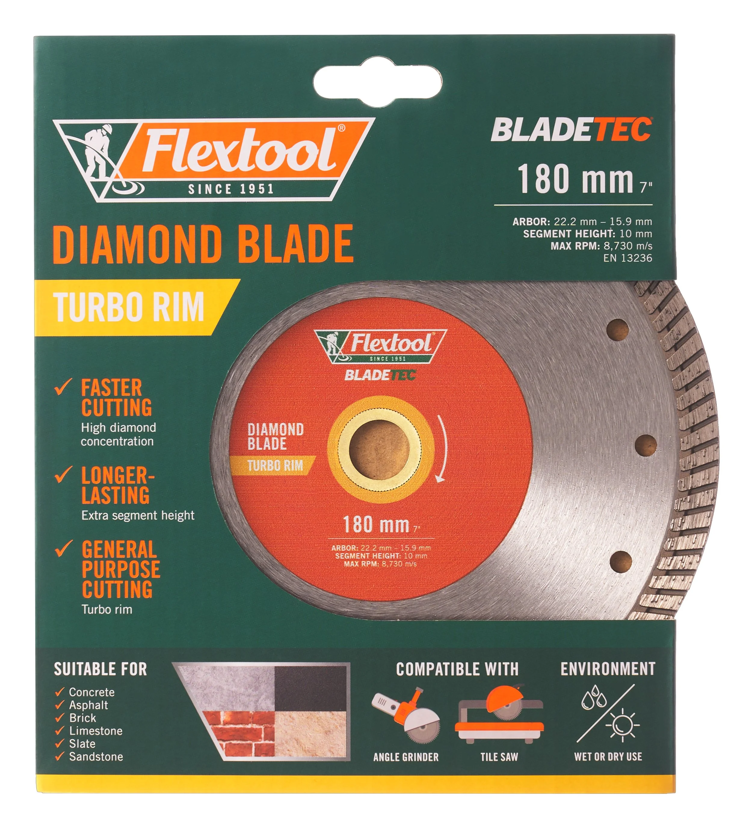 Flextool BladeTec Diamond Blade - Early Cut 150 mm - FT102323-UNIT — JC ...