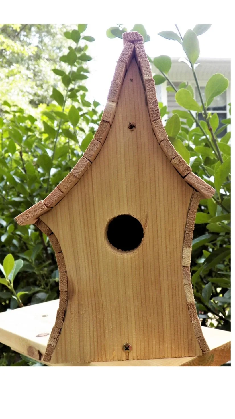 Timber Frame Style, Fly through Bird Feeder with 3 roof design options ...