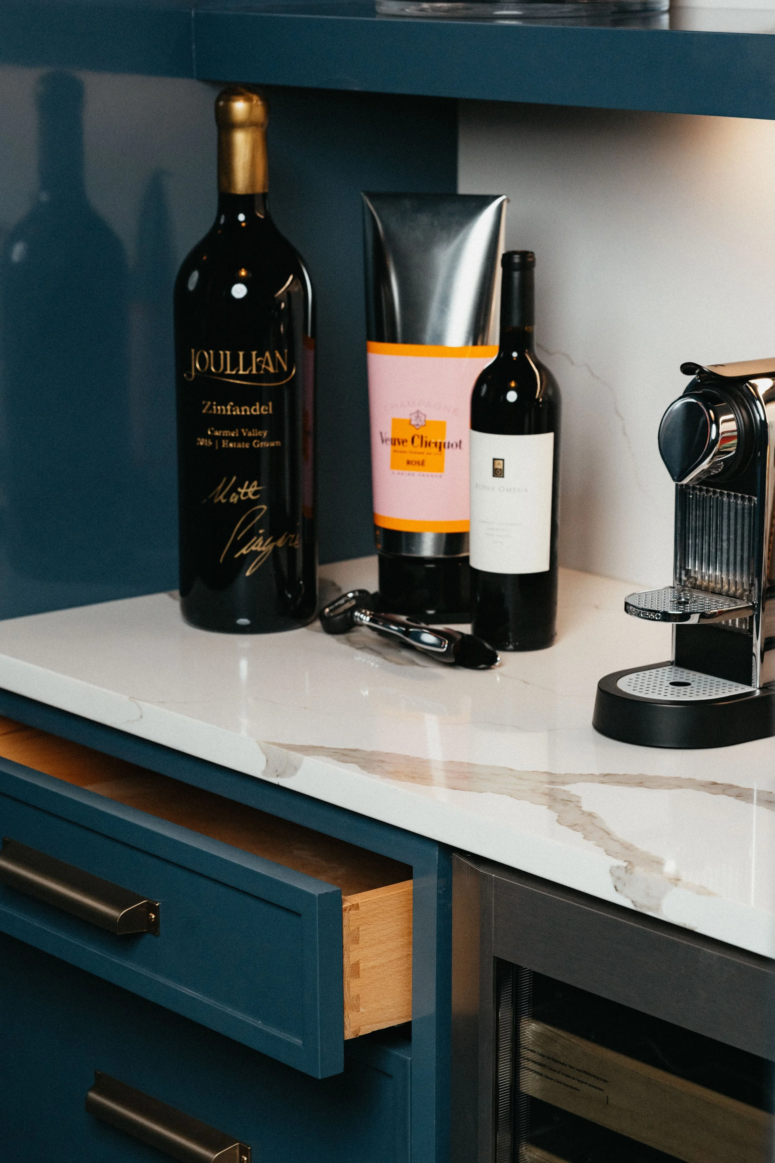 Bar Dressed in Blue — Upside Interiors