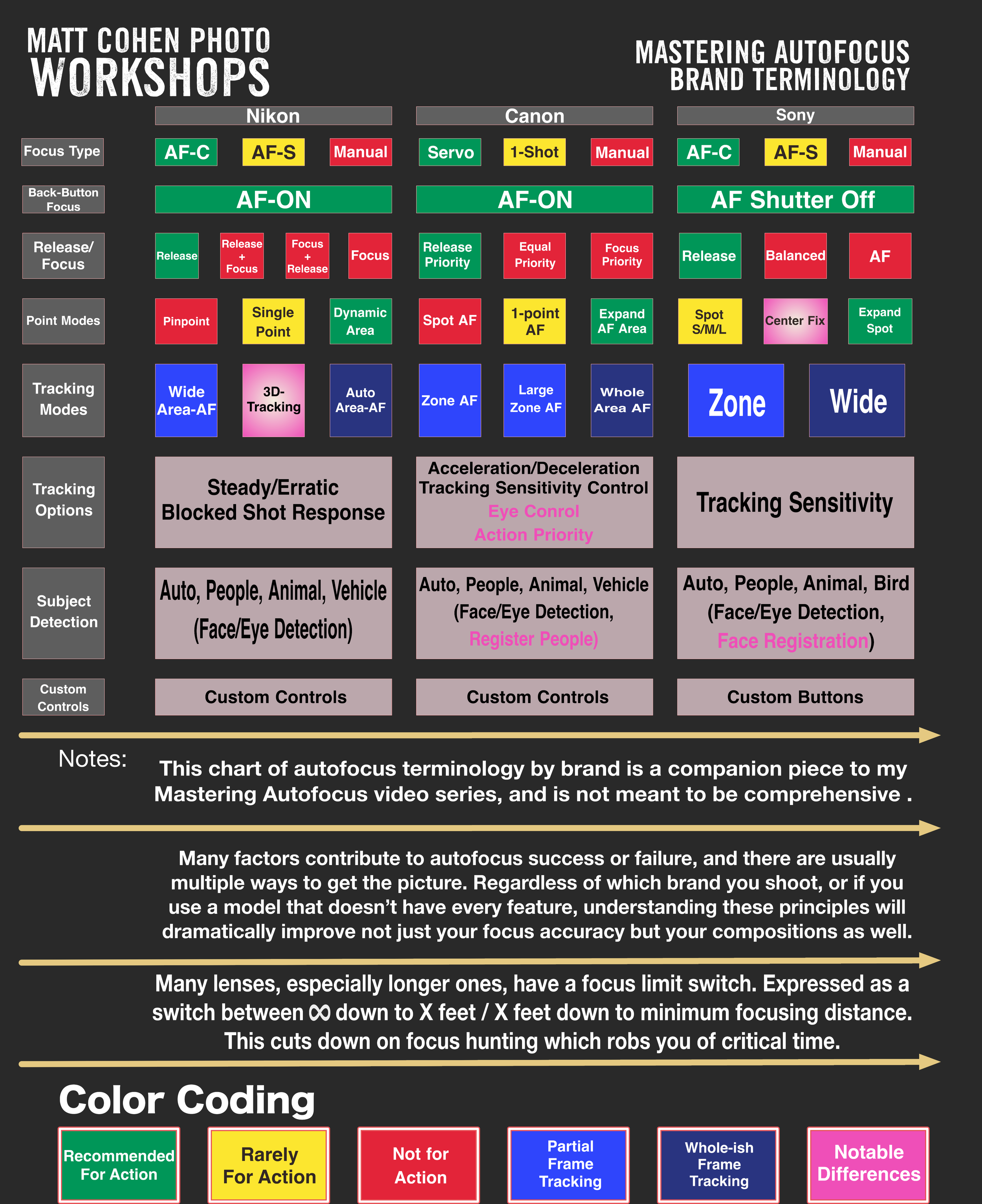 Mastering Autofocus: Terminology — Matt Cohen Photo Workshops