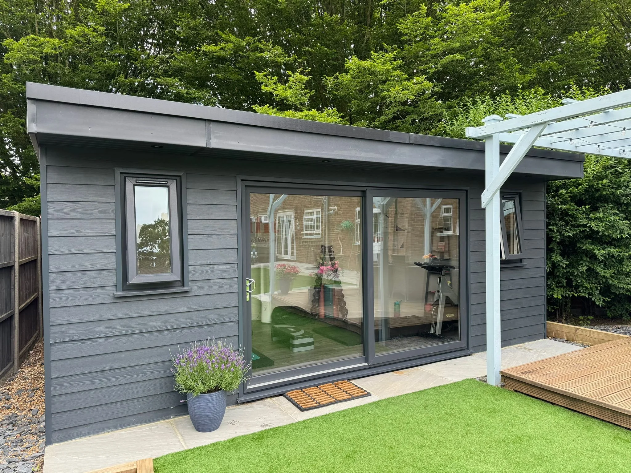 A Garden Room Gym in Addlestone, Surrey — Optisoul