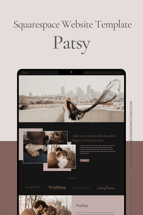 Introducing the Newest Squarespace Website Template: Patsy — Heart ...