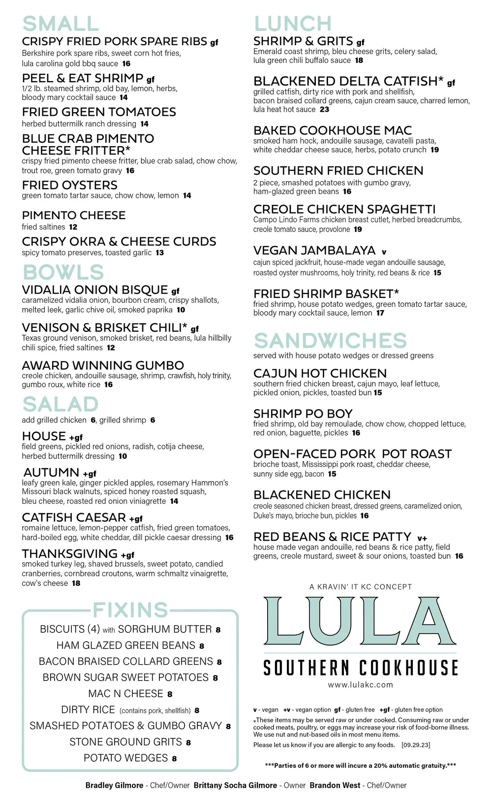 Lunch — Lula Southern Cookhouse
