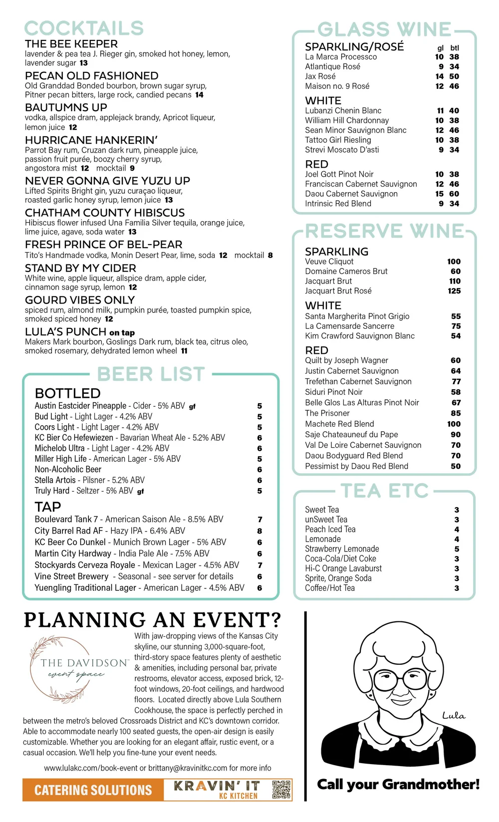 Lunch — Lula Southern Cookhouse
