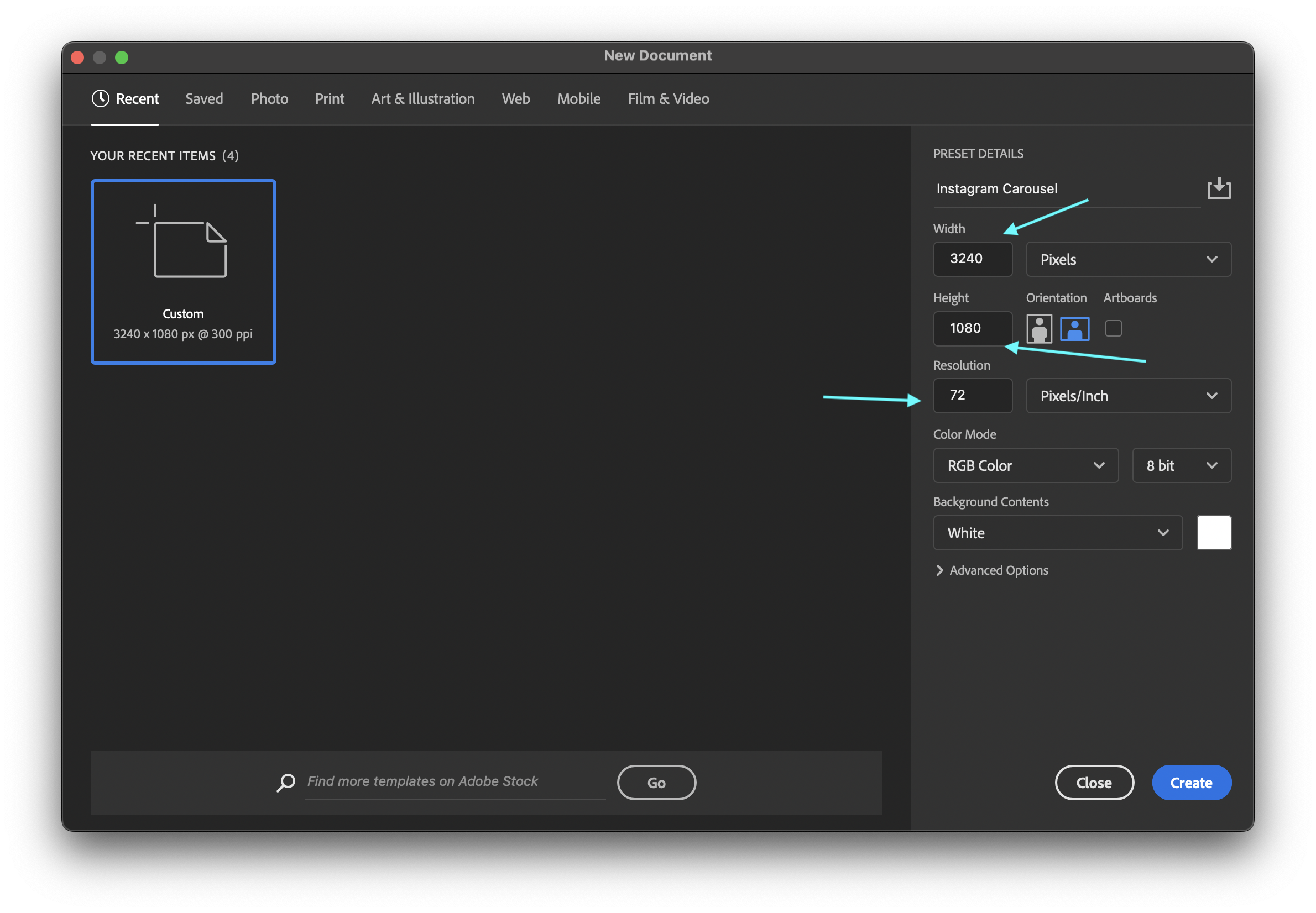 Create a Seamless Instagram Multi-Post Carousel in Photoshop — Samir ...