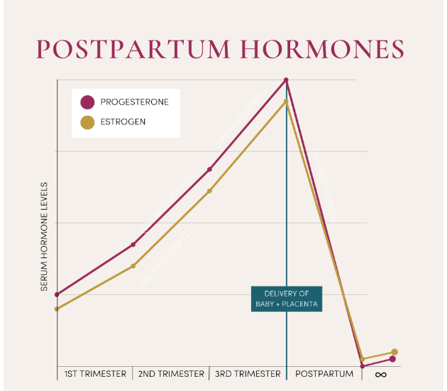 Postpartum Hormones: Normal v. Not | Motherwell Nutrition