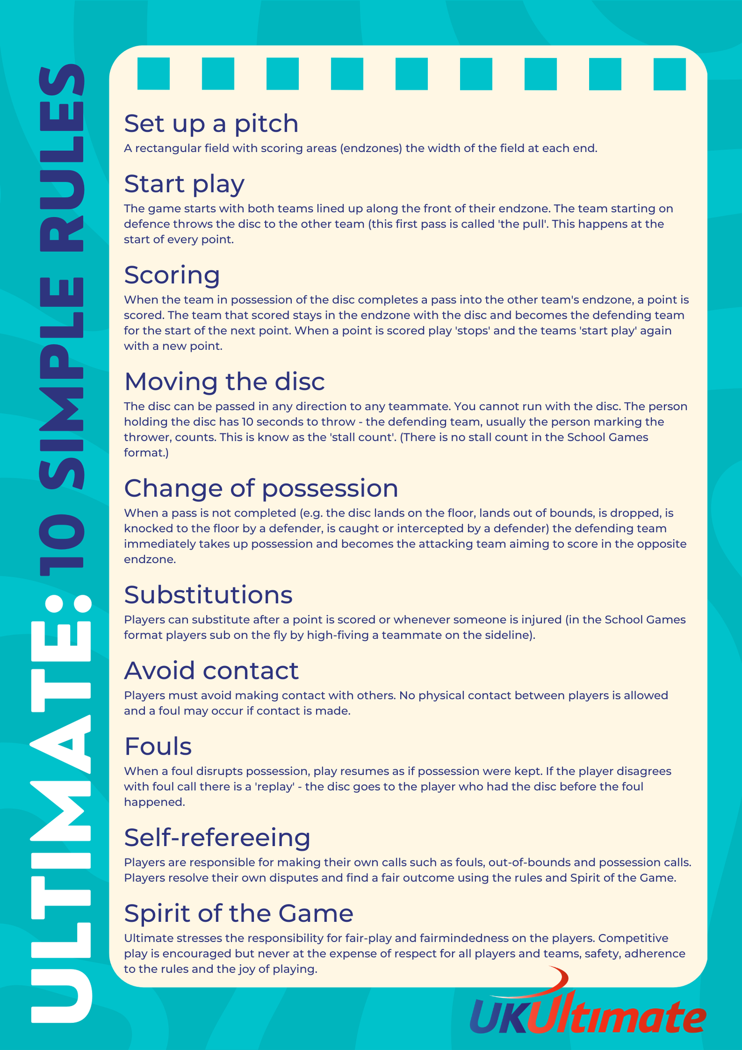 Rules of Ultimate — UK Ultimate