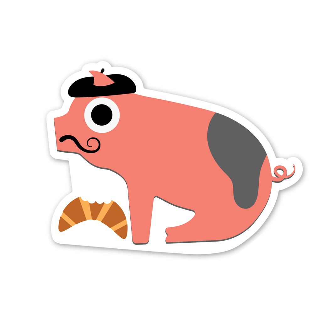 Pink Floyd Decal Pig