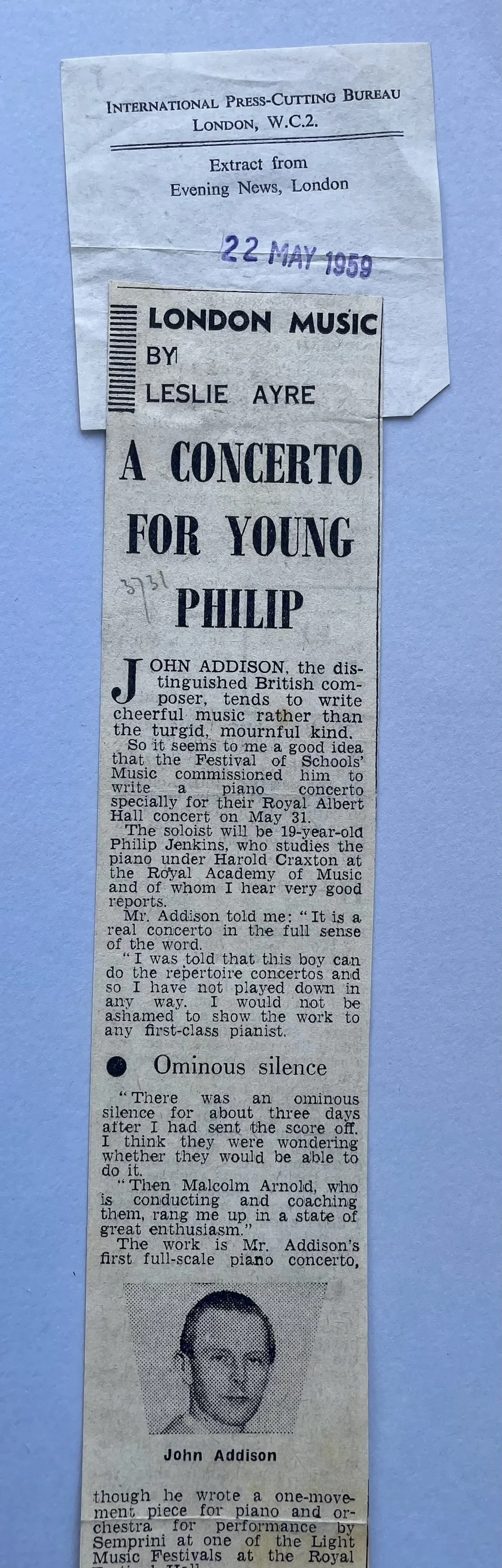 Blog 1 — John Addison Composer