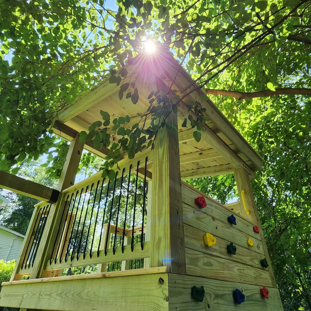 Nestled Canopy - Crafting Custom Play Structures at Fortz