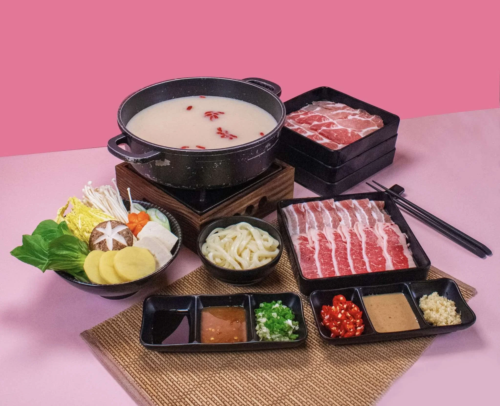 Spicy Miso Hot Pot Soup Base at Best Japanese Hotpot in Singapore — Suki-Ya