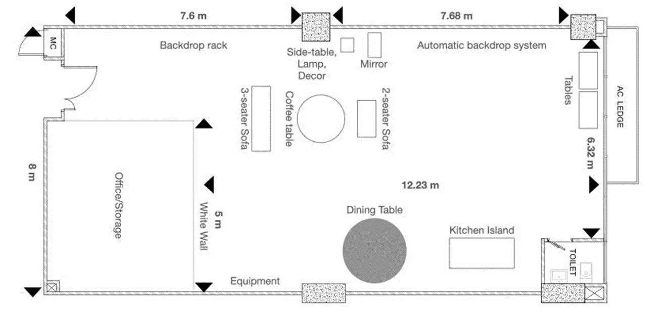 Rent Photo Studio Singapore | Hourly Rental With Natural Light