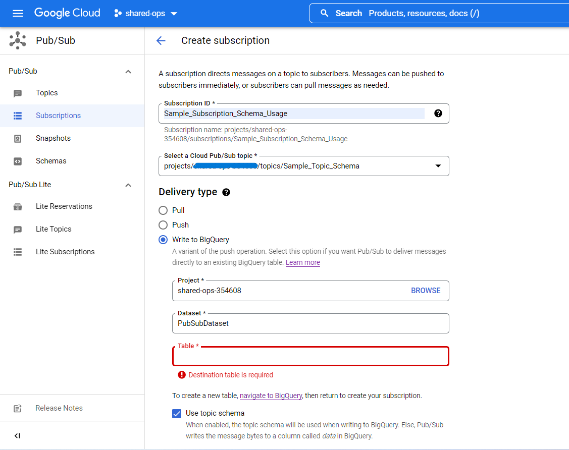 Ingesting Streaming Data into Bigquery by Directly Using Pubsub — Evonence | Google Cloud Partner
