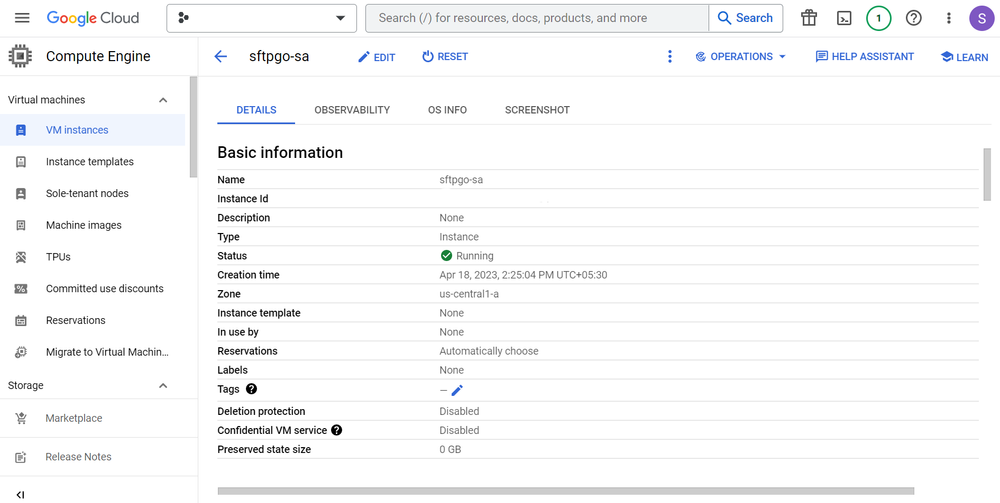 Connecting to Google Compute Engine Server with SFTP: A Secure File Transfer Guide — Evonence ...
