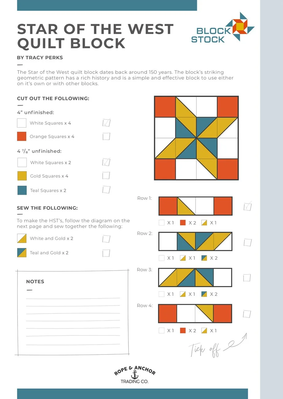 Road to Oklahoma Quilt Block, easy quilt block. — Rope and Anchor ...