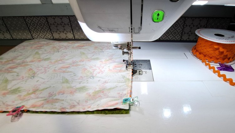 Easy Fabric Napkin Tutorial with Ric Rac trim. — Rope and Anchor ...