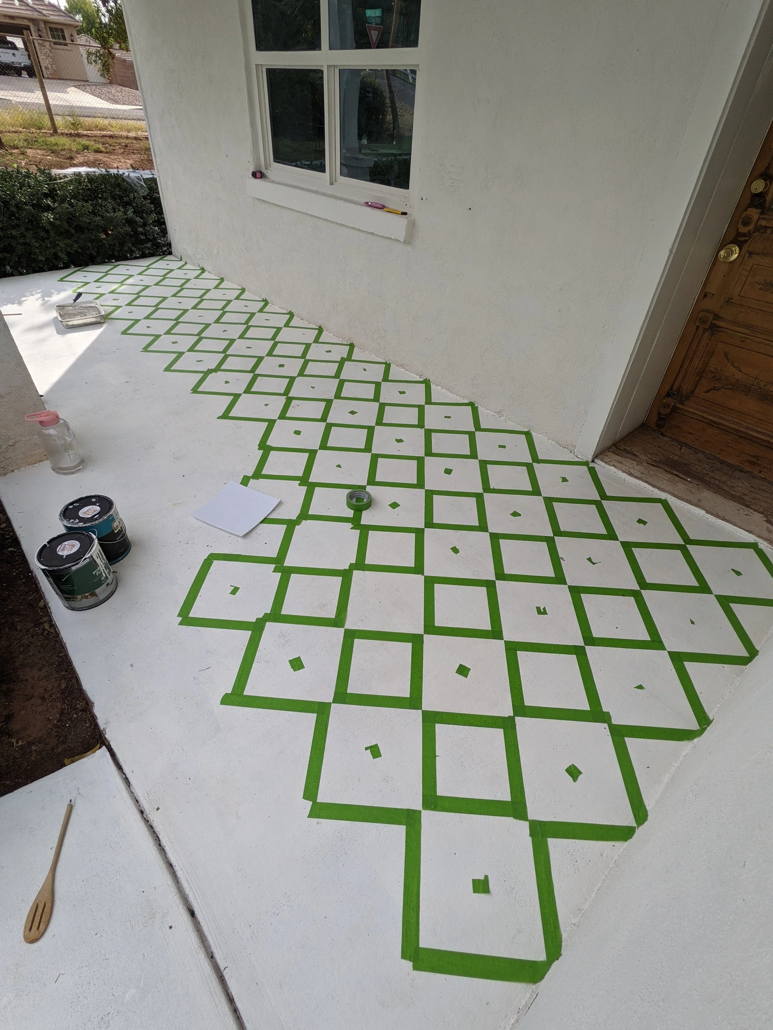 Painted Checkerboard Floor DIY — Em Hales Home
