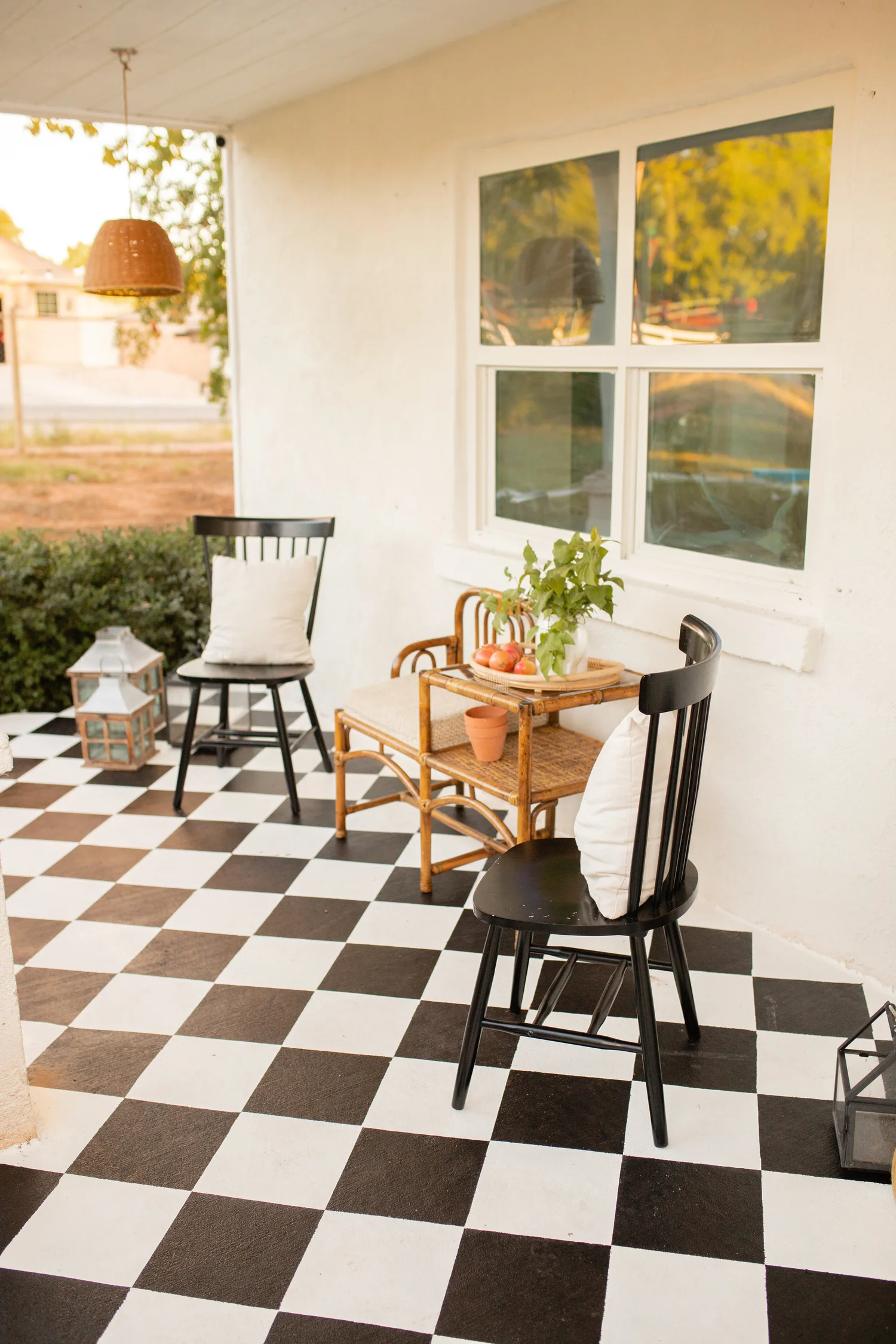 Painted Checkerboard Floors — Em Hales Home